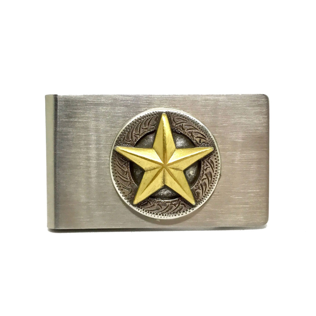 Antique Texas Star Money Clip - Cigar Cutters by Jim